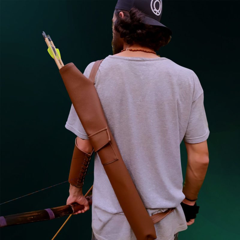 Aljava de Couro Marrom 01 – Loja Lucifer